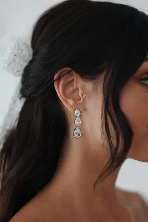 UNTAMED PETALS Dynasty Crystal Drop Earrings