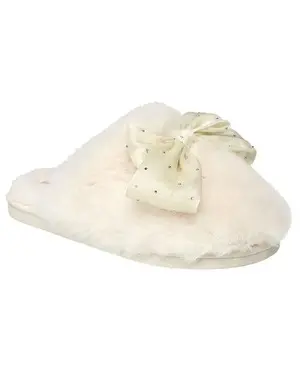 Thalia Sodi Bling Bow Slipper - Ivory