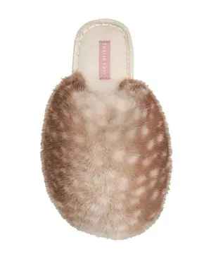 Thalia Sodi Bambi Sheepskin Fur Band Slipper
