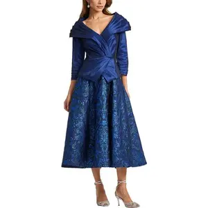Tadashi Shoji Renwick Portrait Midi Dress