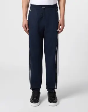 Philipp Plein Jogger Pants Logo Stripe - Navy