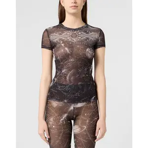 Philipp Plein Tulle Sexy Pure Fit T-shirt Zodiac - Black