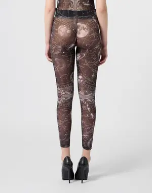Philipp Plein Tulle Leggings Zodiac