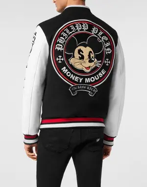 Philipp Plein College Bomber Jacket Ls Money Mouse