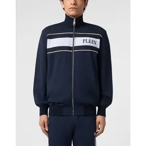 Philipp Plein Tracksuit Jacket Logo Stripe - Navy
