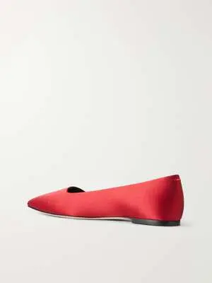 AeydĒ Satin Ballet Flats