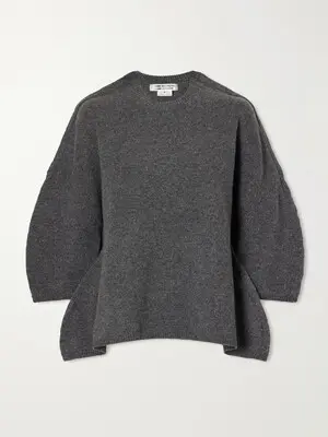Comme Des Garçons Peplum Wool Sweater