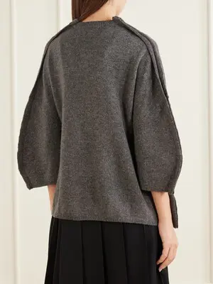Comme Des Garçons Peplum Wool Sweater
