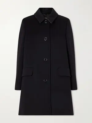 Burberry Gosford Wool And Cashmere-blend Felt Coat - Black