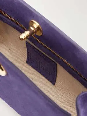 LIFFNER Pushlock Suede Clutch