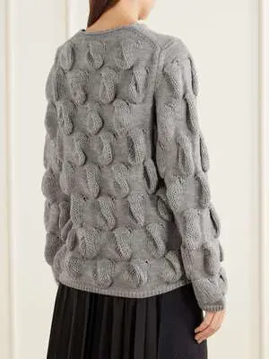 Comme Des Garçons Cable-knit Wool Sweater