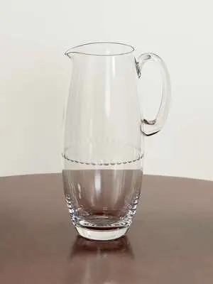 Christofle Perles Lead-free Crystal Water Pitcher - Clear