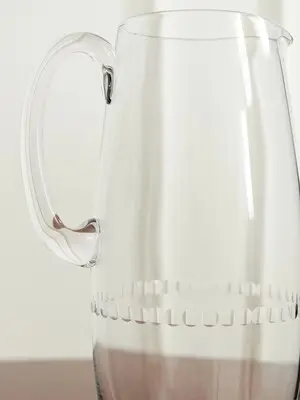 Christofle Perles Lead-free Crystal Water Pitcher - Neutrals