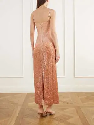 Aje Vionara Sequined Chiffon Midi Dress