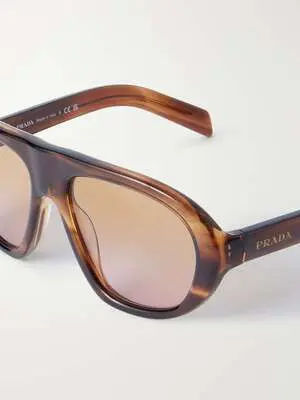 Prada Aviator-style Round-frame Sunglasses