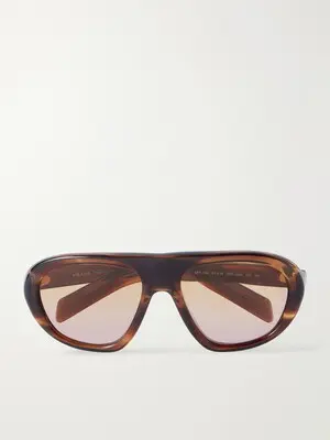 PRADA Aviator-style Round-frame Sunglasses