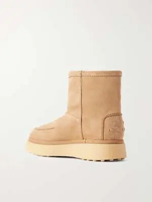 TOD'S Gomma 30 Shearling-lined Suede Ankle Boots