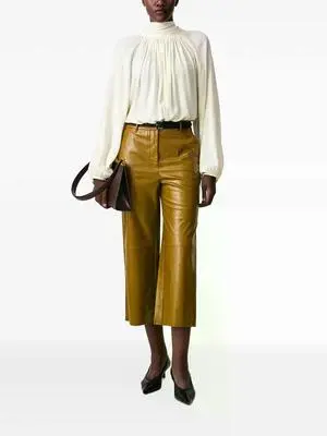 Sisley Bow-detail Pleated Blouse