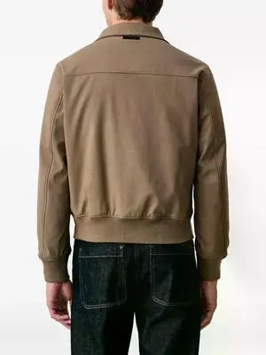 Sisley Ribbed-trim Zip-up Jacket