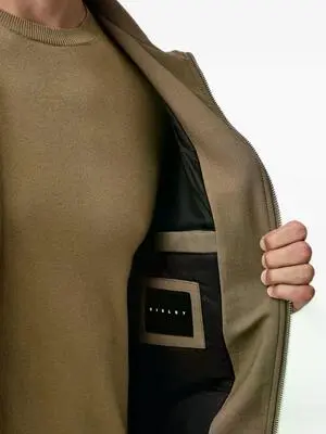 Sisley Ribbed-trim Zip-up Jacket