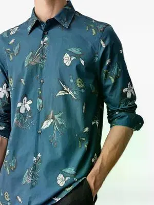 Paul Smith Floral-print Long-sleeved Shirt