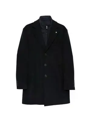 MANUEL RITZ Removable-bib Notched-lapel Coat