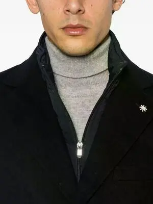 MANUEL RITZ Removable-bib Notched-lapel Coat