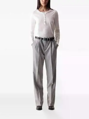 FORTELA Justine Pinstripe-pattern Wool Trousers