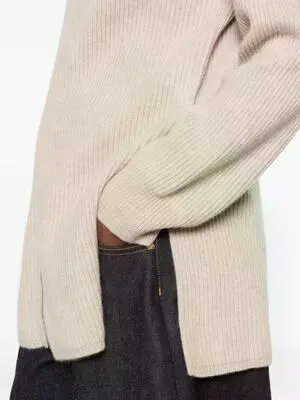 Max Mara Ribbed-knit Zip-up Sweater