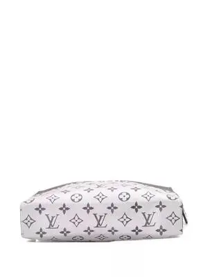 LOUIS VUITTON Pochette Voyage Monogram Eclipse Split Canvas Mm Clutch Bag