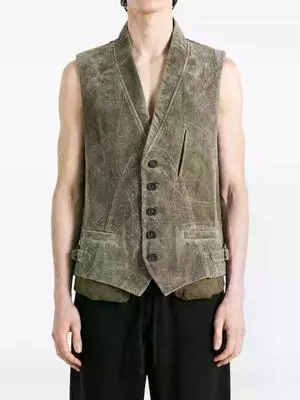 ZIGGY CHEN Layered Buckled Waistcoat