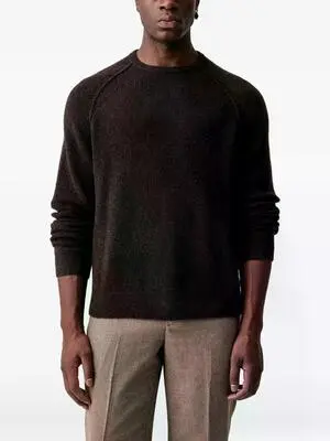 American Vintage Damsville Raglan-sleeve Ribbed-knit Sweater