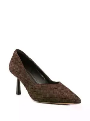 LINDA BAUMANN Woven Pointed-toe Pumps