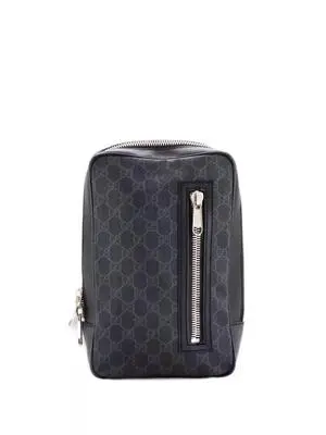 Gucci Soft Zip Sling Bag Gg Coated Canvas Small Crossbody Bag