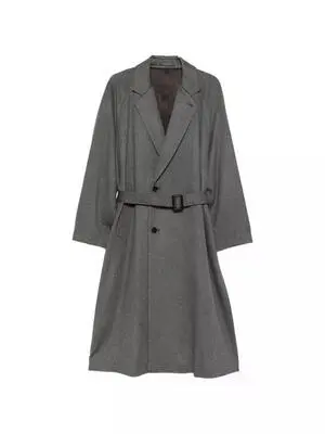 SSSTEIN Belted Double-breasted Coat - Grey
