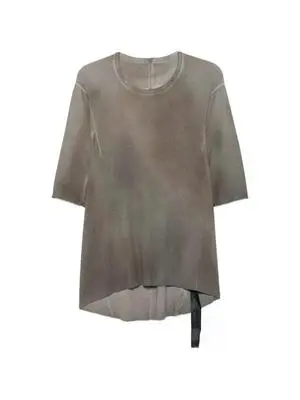 ISAAC SELLAM EXPERIENCE Faded-effect Ribbed T-shirt - Grey