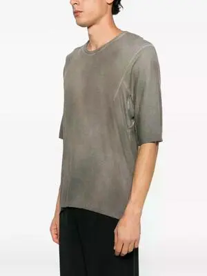 ISAAC SELLAM EXPERIENCE Faded-effect Ribbed T-shirt