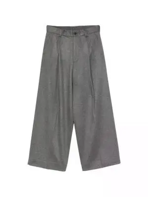 SSSTEIN Pleated Wide-leg Trousers - Grey