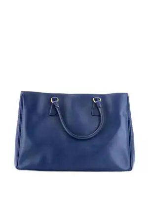 Prada Lux Open Saffiano Leather North South Tote Bag - Blue