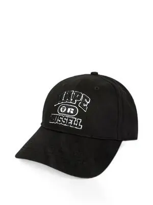 AAPE BY *A BATHING APE X Russell Athletic Logo-embroidered Baseball Cap - Black