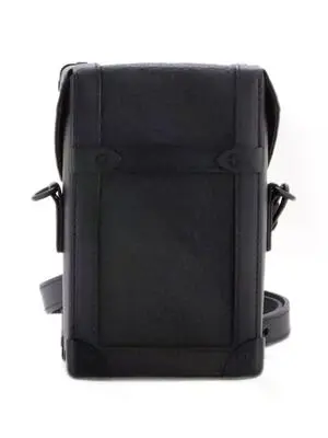 LOUIS VUITTON Vertical Trunk Wearable Wallet Monogram Taurillon Leather Crossbody Bag - Black