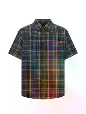 DARKPARK Karl Japanese-check Short-sleeves Shirt - Green