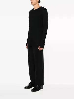 ISAAC SELLAM EXPERIENCE Exposed-seam Thumb-slot T-shirt