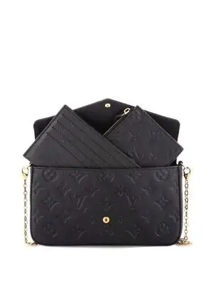 LOUIS VUITTON Felicie Pochette Monogram Empreinte Leather Crossbody Bag