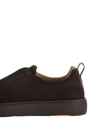 Santoni Victoryl26 Soft Leather Slip-on Trainers - Brown