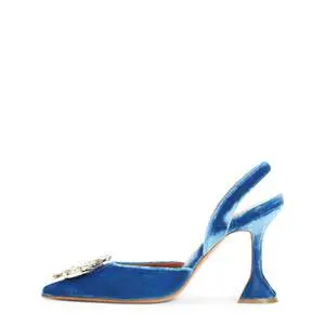 Amina Muaddi Begun Sling 95 Velvet