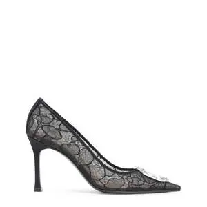 Amina Muaddi Camelia Lace Pump