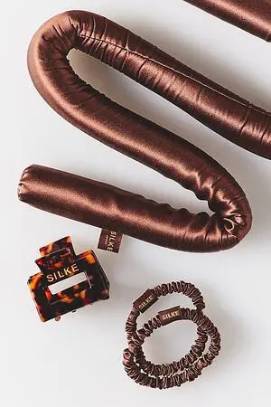 SILKE LONDON Silk Heatless Curler Set - Brown