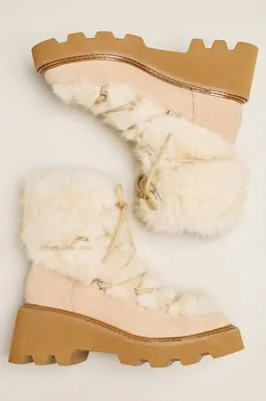 Dolce Vita Hawk Plush Suede & Faux Fur Boots