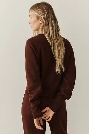 Sundry Cotton Blend V-neck Sweatshirt